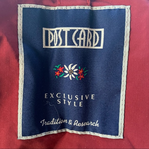 Post Card | Jackets & Coats | Vintage Postcard Red Quilted Vest | Poshmark